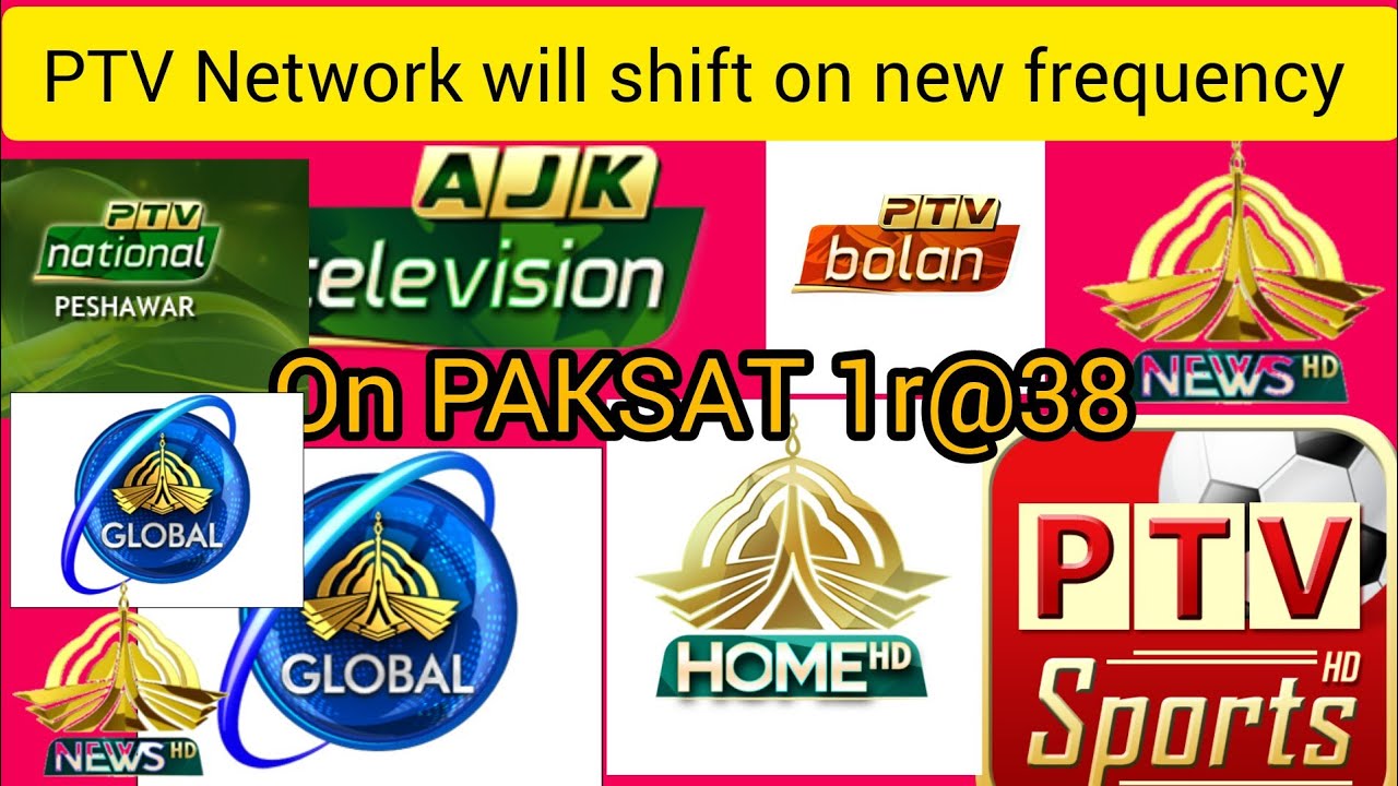PTV network will shift on new frequency on paksat 1r@38. https ...