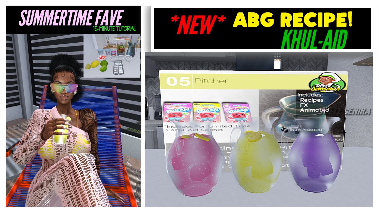 Second Life: Cooking Tutorial (ABG Khul-Aid) - YouTube