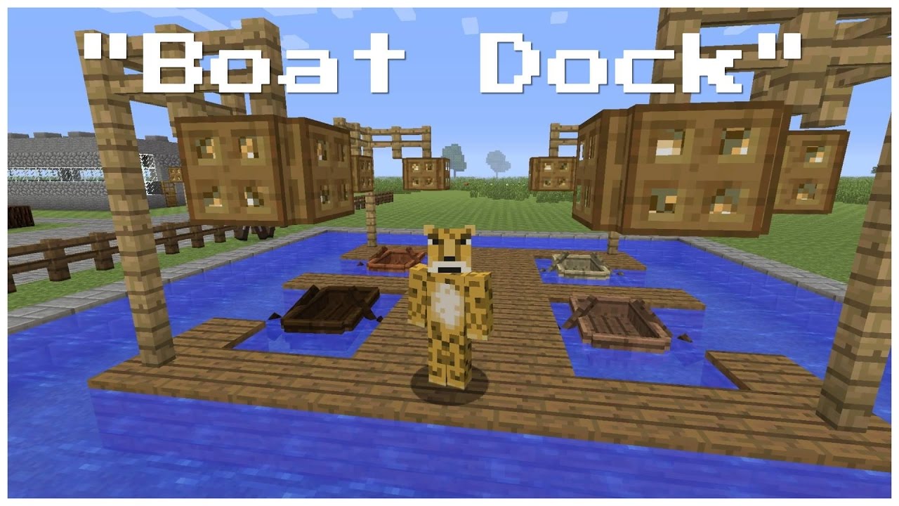 Minecraft Boat Dock [E22] - YouTube