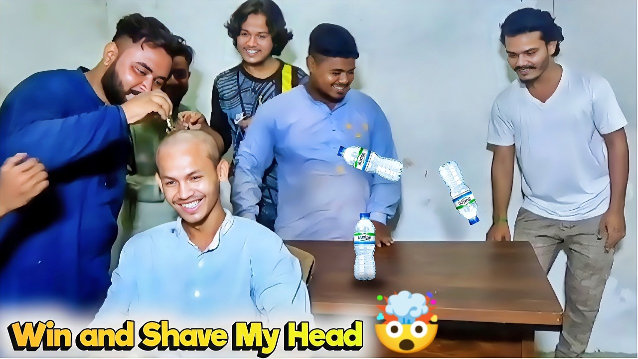 Shave My Head If You Win: Bottle Flip Challenge - YouTube