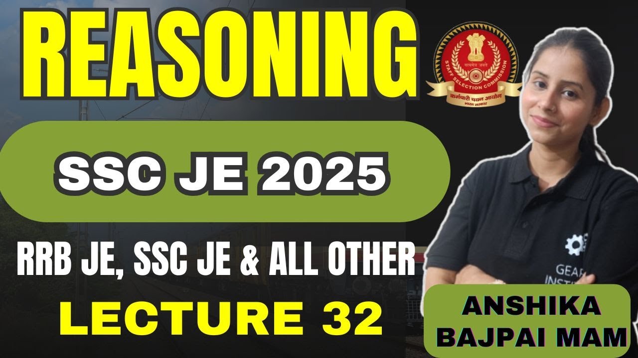 SSC JE REASONING LECTURE 32 - YouTube