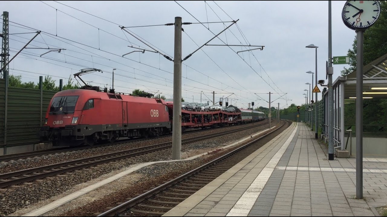 Quickie: Züge in Petershausen - Umleiter-IC, Nightjet EN 421/40491 und ...