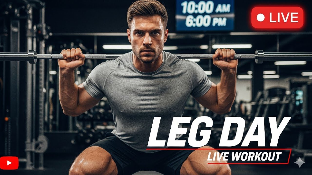 “Full Leg Workout LIVE | Strength • Endurance • Gains”#legworkout# ...