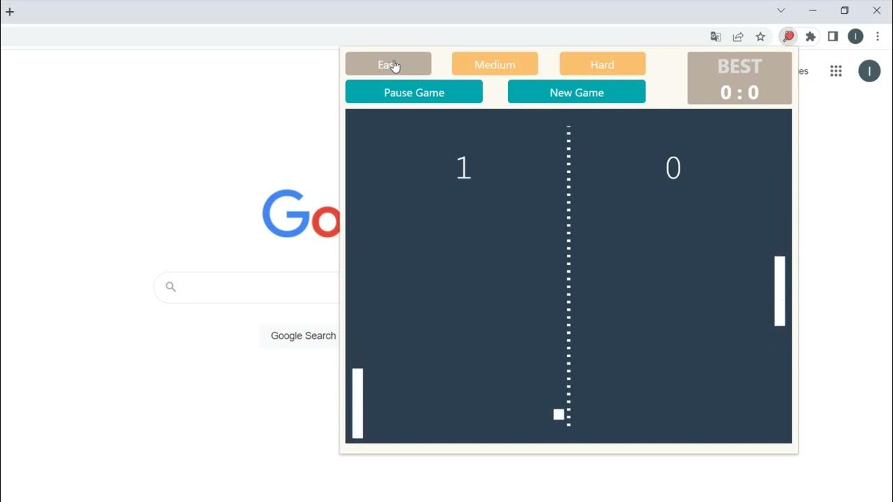 How to Play Table Tennis Game for Short Breaks with Browser Extension ...