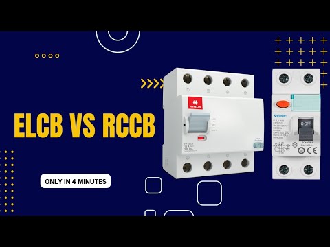 What is the Difference between ELCB and RCCB? #electrology explained ...