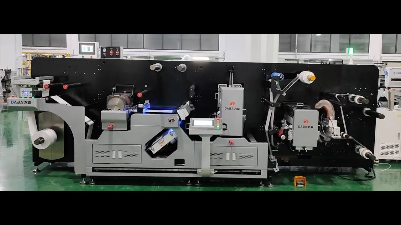 Intermittent flexo printing with hot air & IR / UV dryer die cutting ...