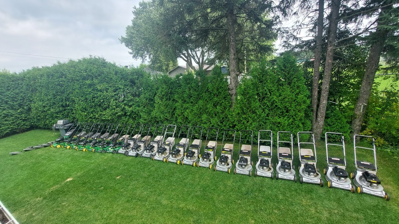 John Deere lawn mower collection - YouTube