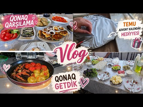 2 günlük vlog.Temu Alış verişi.Qonaq qarşılama.Neler hazırladıq