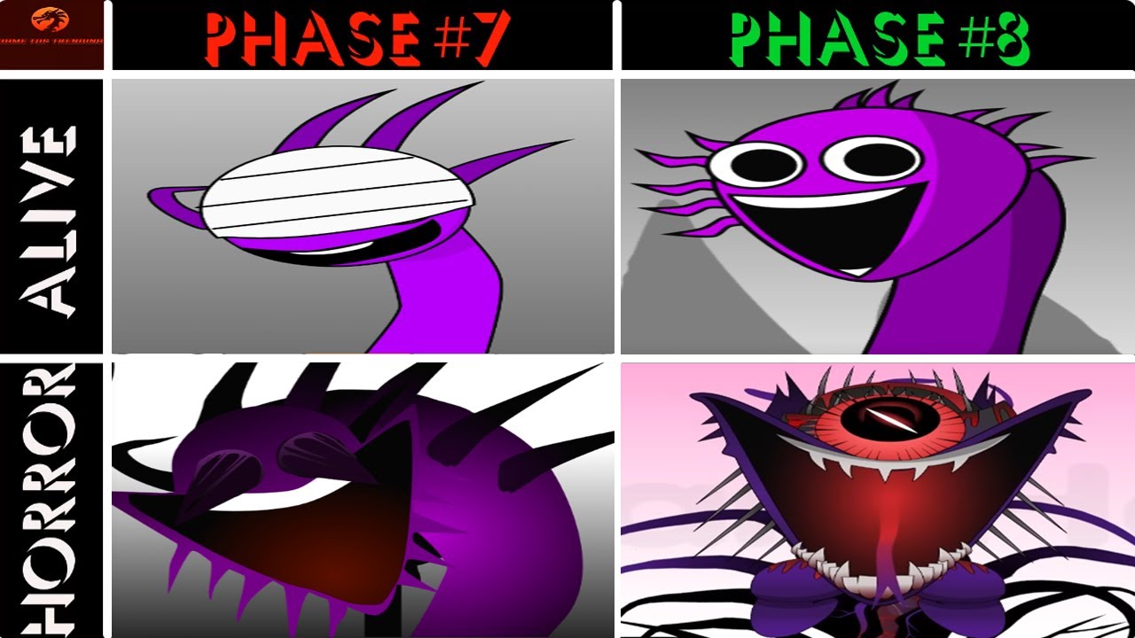 Incredibox Sprunki Phase 7 ALIVE, HORROR vs Phase 8 ALIVE, HORROR | ALL ...