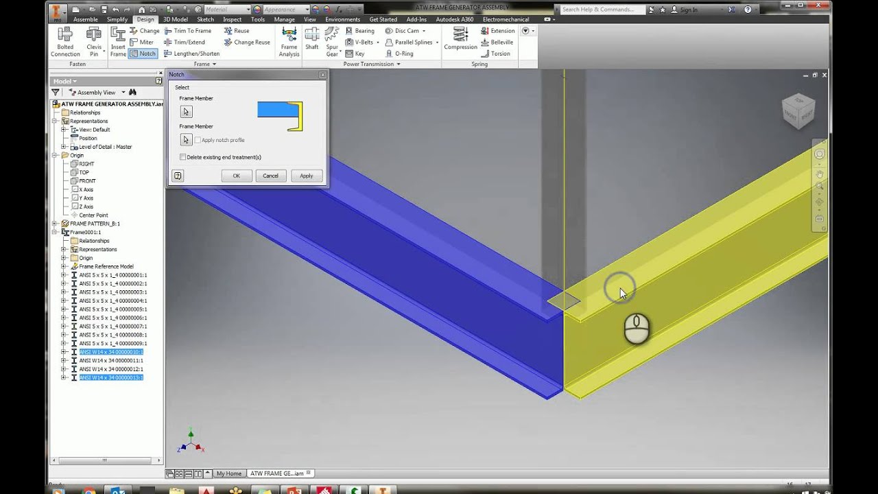 ATW INVENTOR FRAME GENERATOR NOTCH - YouTube