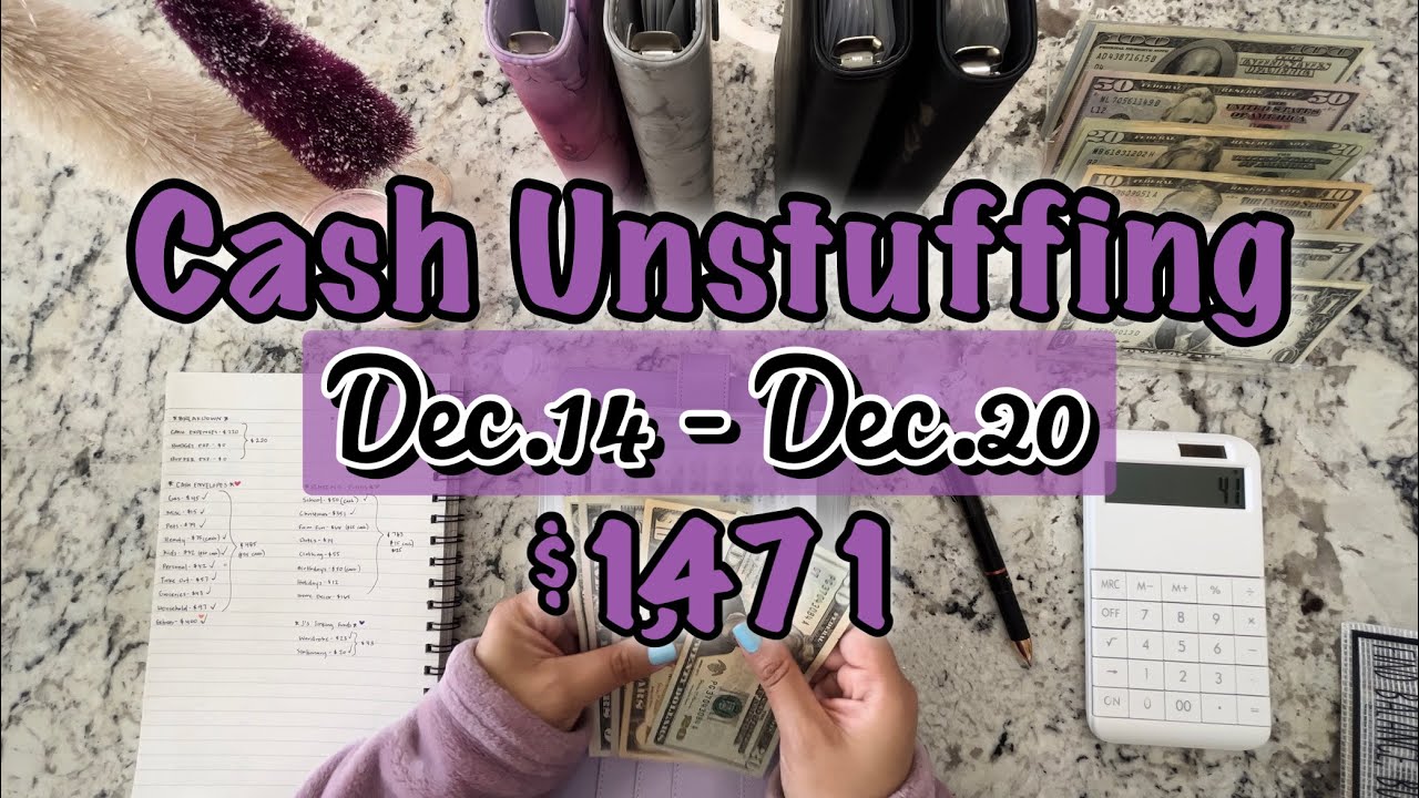 Cash Envelope Unstuffing | $1,471 | Tracking Credit Card Expenses ...