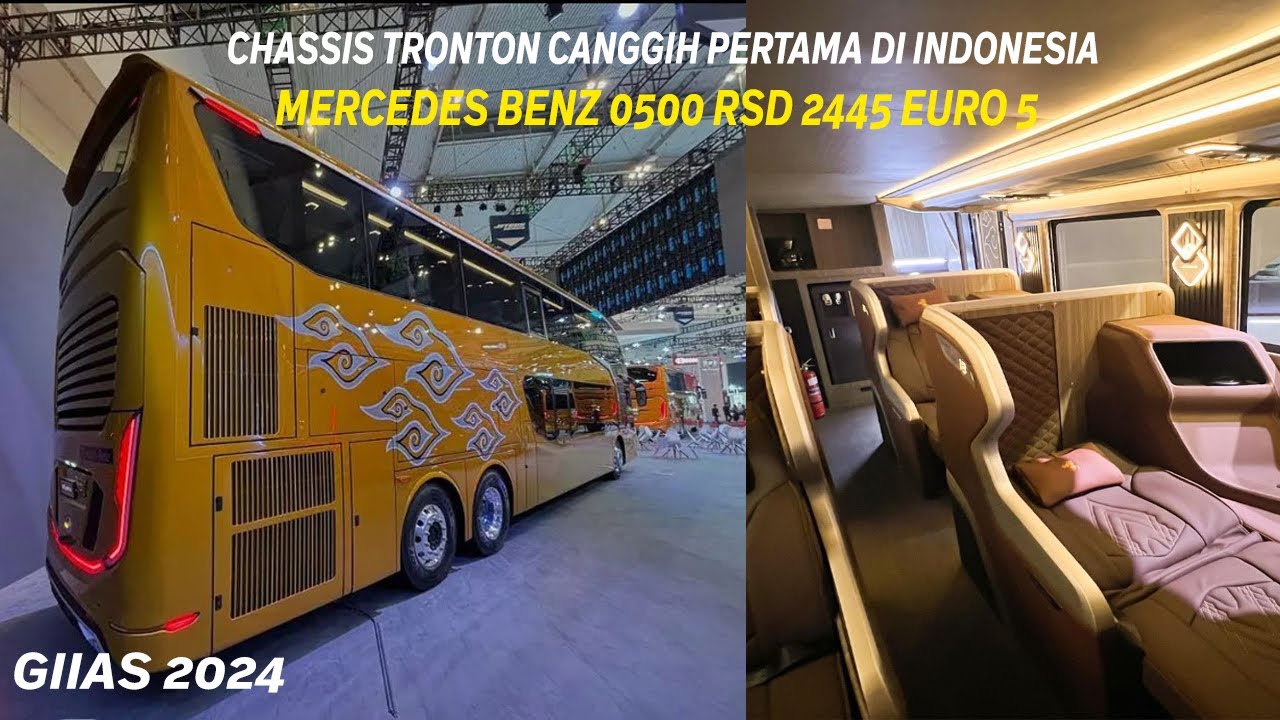 CHASSIS CANGGIH PERTAMA DI ASIA!!! REVIEW MERCEDES BENZ O500 RSD 2445 ...