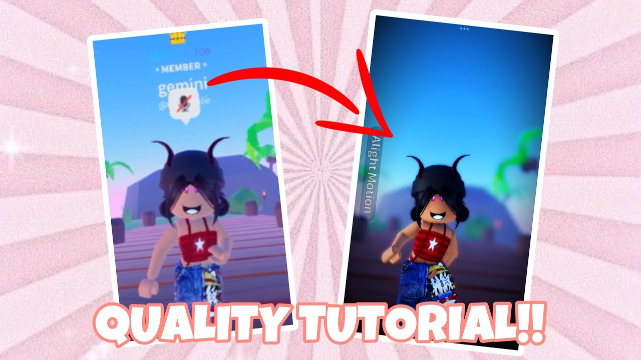 HOW TO GET GOOD QUALITY FOR EDITS IN ROBLOX!!! (FULL TUTORIAL) - YouTube
