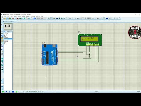 Hello Word in Proteus using Arduino Uno || Arduino Uno || Proteus 8 ...