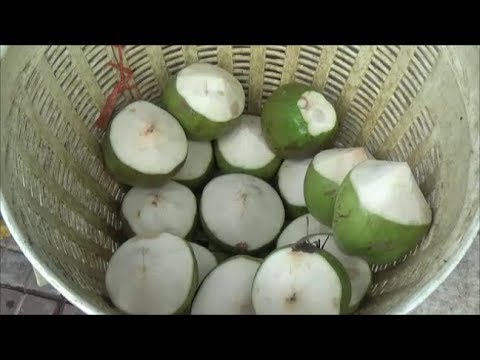 Amazing Peel Coconut Fresh I Bangkok in Thailand - YouTube