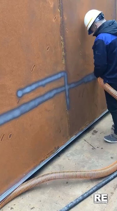 Vacuum blasting | Sand blaster vacuum | Derusting iron plate | Vacuum ...