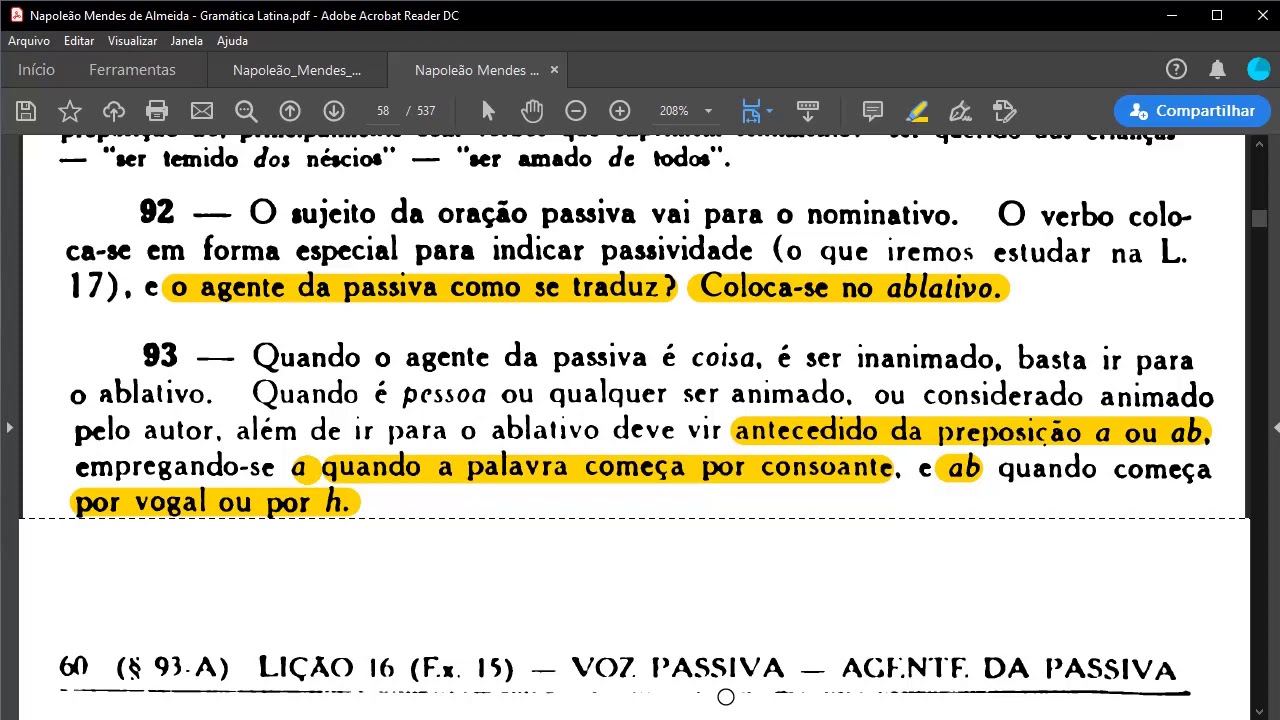 Lição 16 Gramática Latina - Voz passiva - agente da passiva - YouTube