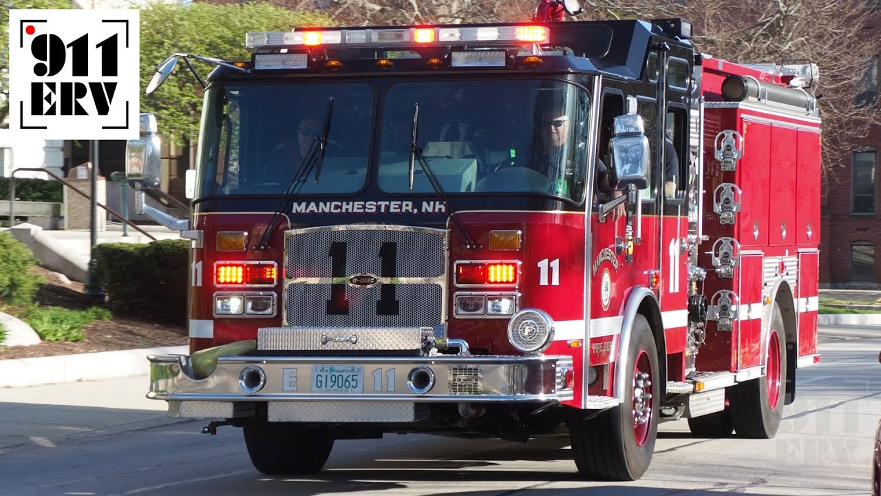 Manchester Fire Truck Responding | Engine 11 - YouTube