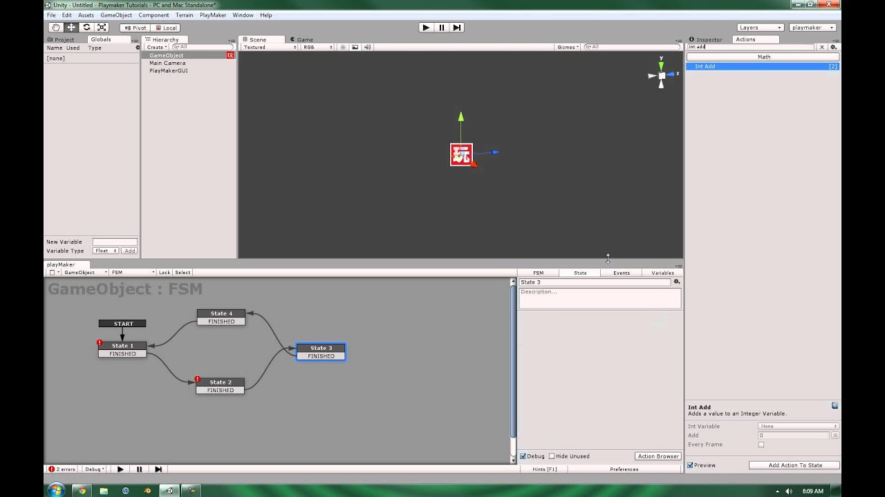 Playmaker Action: Next Frame Event - YouTube