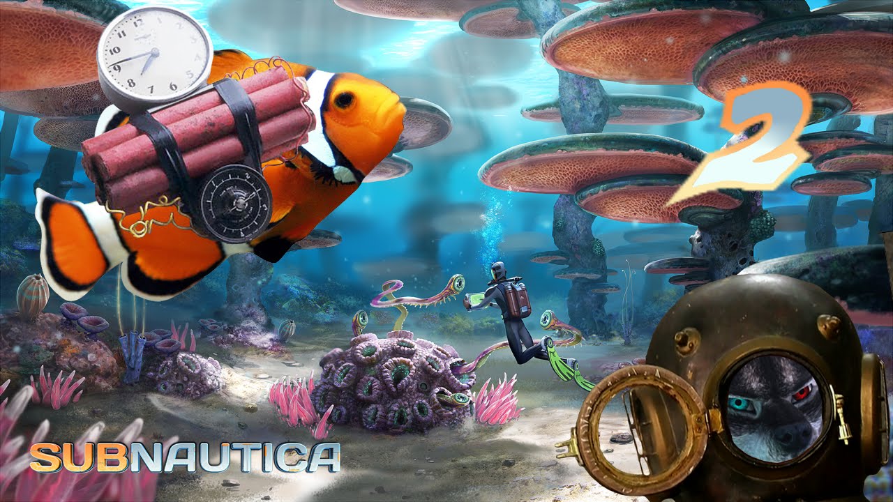 EXPLODING CLOWNFISH | Subnautica Part 2 - YouTube