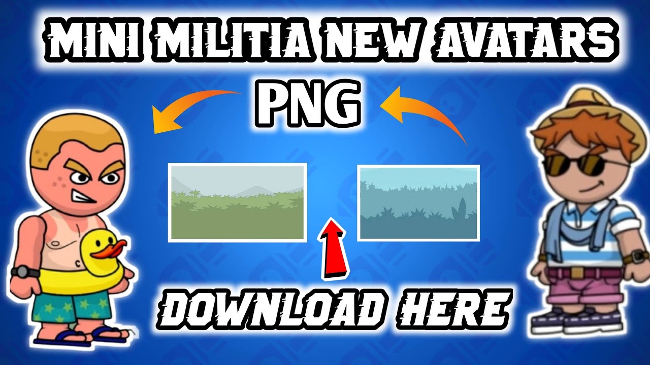 😍Mini Militia PNG Avatars and Backgrounds | Mini Militia | Mini Militia ...