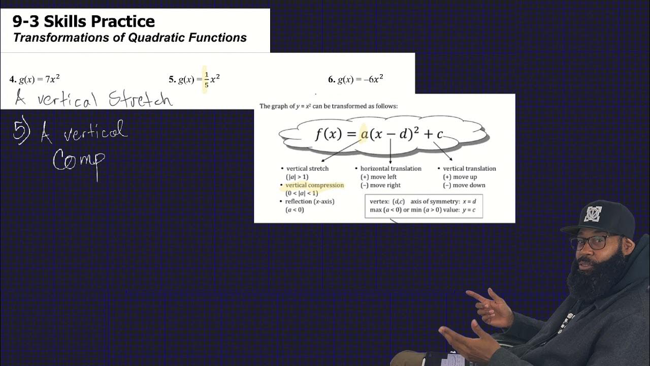 McGraw Hill Algebra 1, Chapter 9, Lesson 3 - Transformations of ...