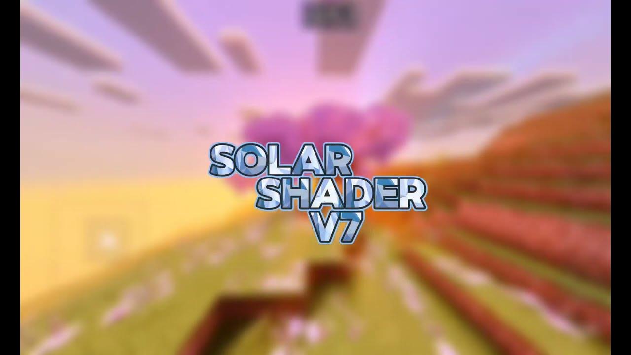 [Solar Shader V7] Shader Minecraft Bedrock edition Versi 1.21 - YouTube