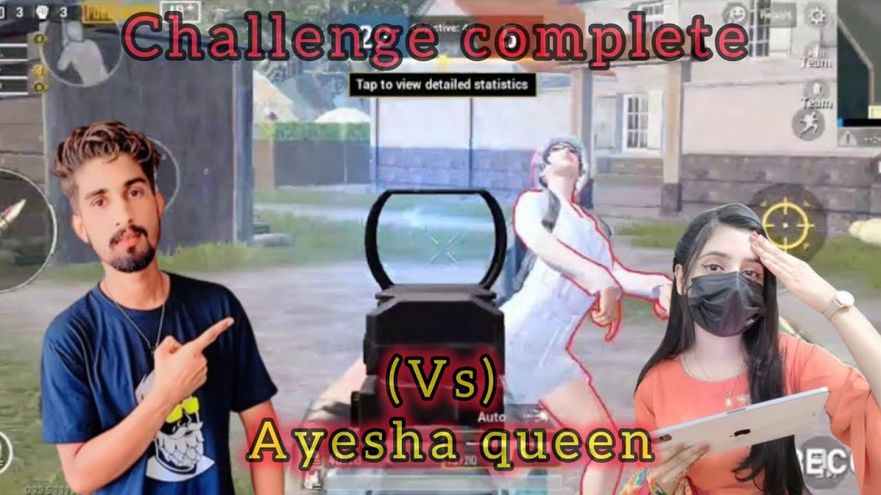 1v1 M4 challenge complete with ayasha queen 👑💖 watch the till end and ...