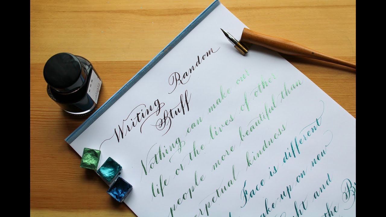Relaxing ASMR Calligraphy Writing: Soothing Hand Lettering for Stress ...