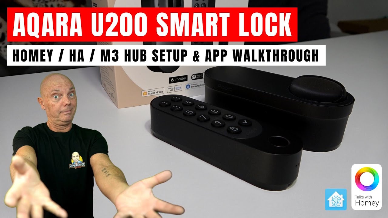 Aqara U200 Smart lås / Homey / Home Assistent / M3 HUB - YouTube