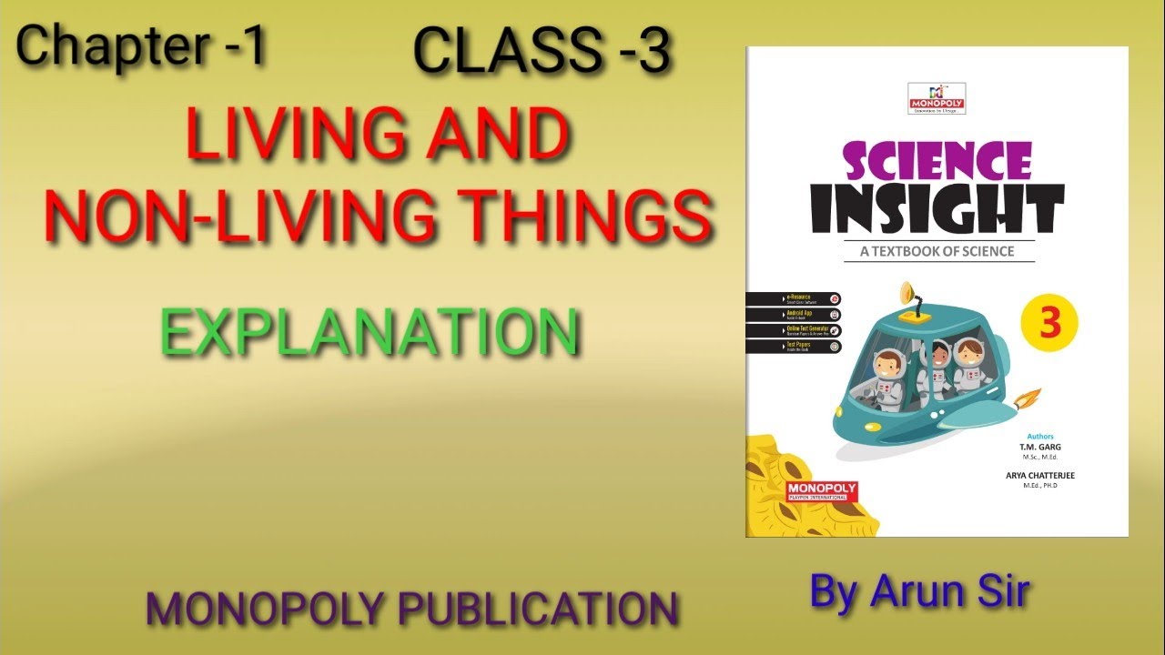 Living and Non-living things|chapter 1| class 3|explanation|Science ...