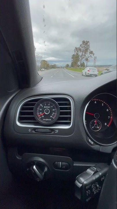 GTI MK6 With New South Performance Boost Gauge - YouTube
