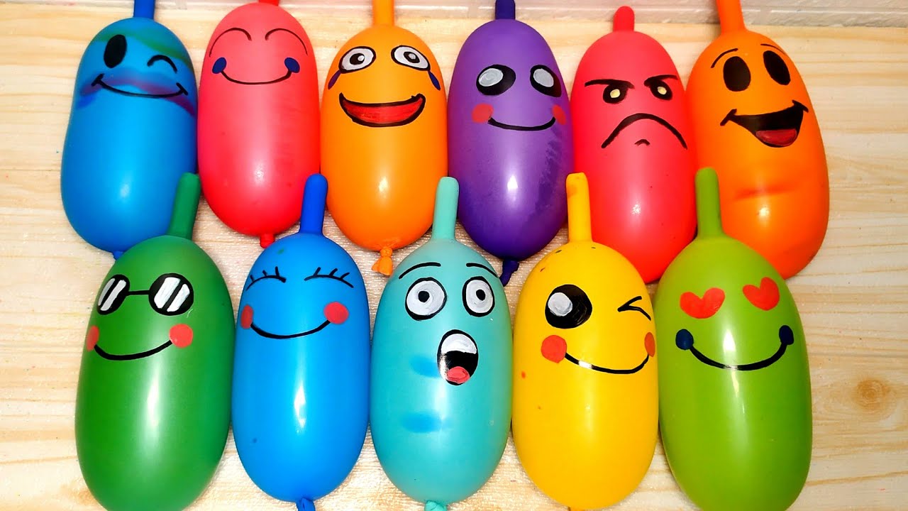 Making Slime With Transparent Balloons - Relaxing Sound -Satisfying ...