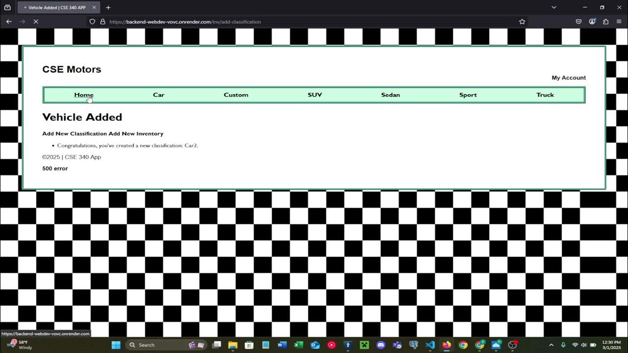 CSE 340 Adding New Classifications and Vehicles - YouTube