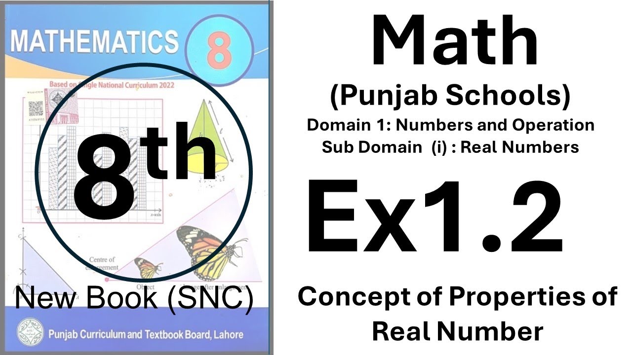 4 . Ex 1.2 Properties of Real Numbers | Class 8 | Math New Book ...