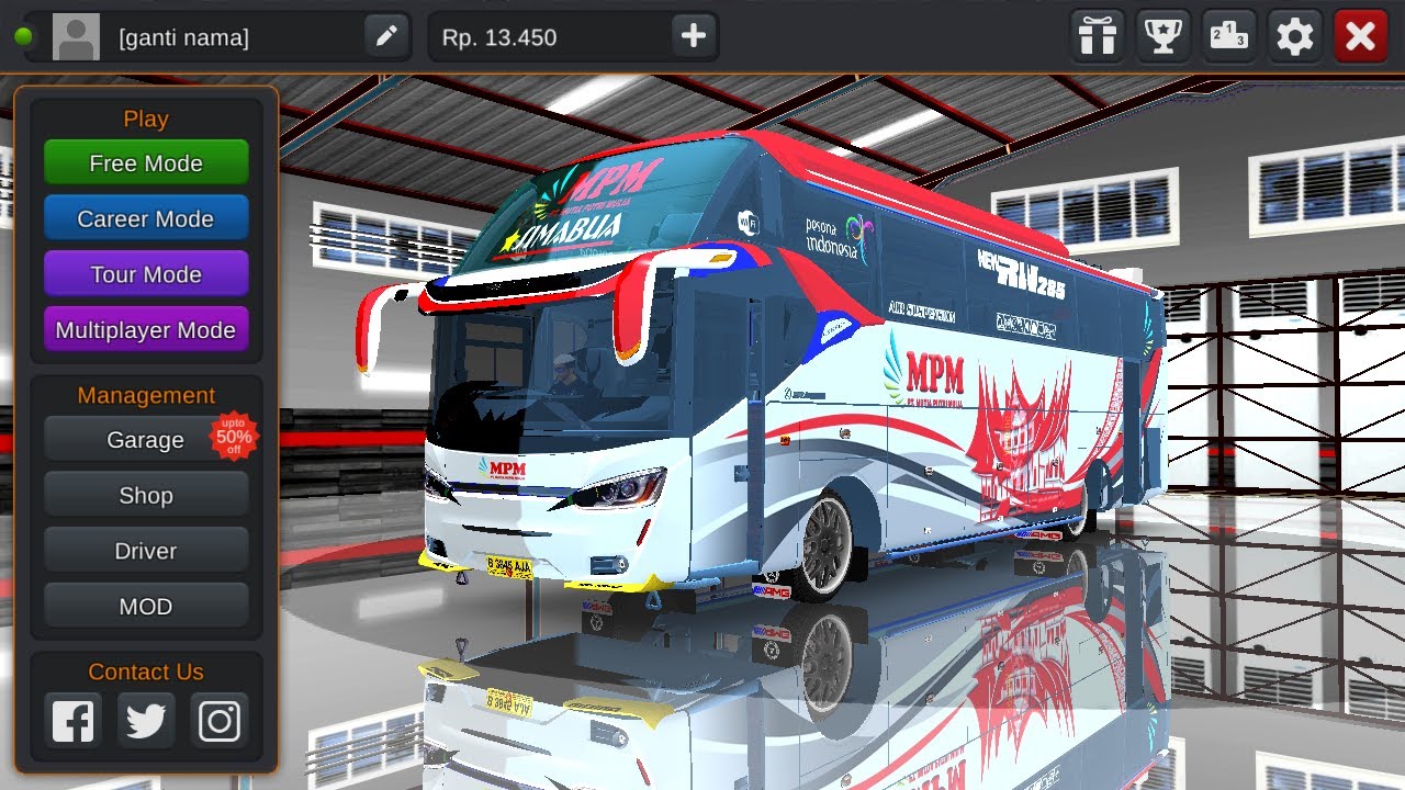🔴Bus Simulator Indonesia update V 3.7.1 grafik 4k kw kw kw hihi - YouTube