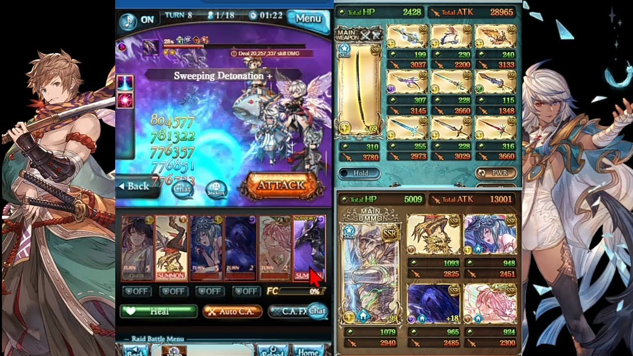 Granblue Fantasy - Fediel ft Cosmos Magna grid グランブルーファンタジー (コスモス ...