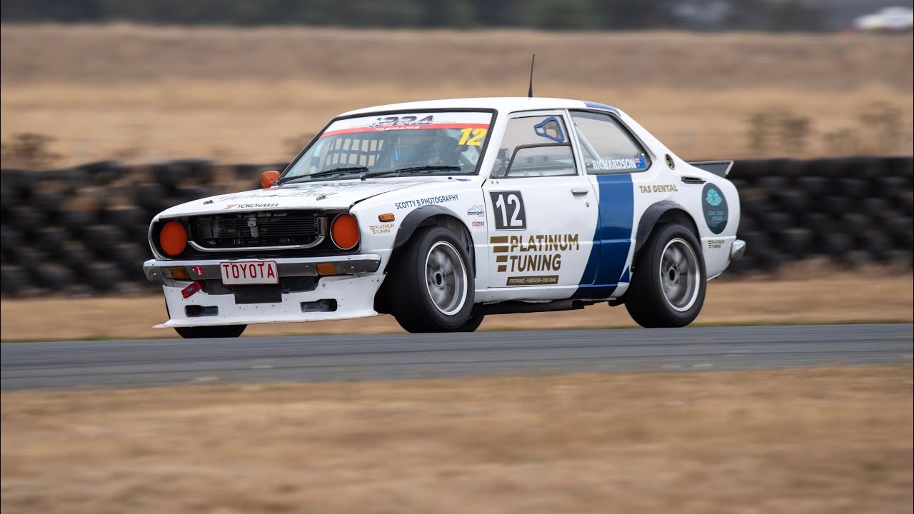 1974 Toyota ke30 turbo 3sge Symmons plains - YouTube