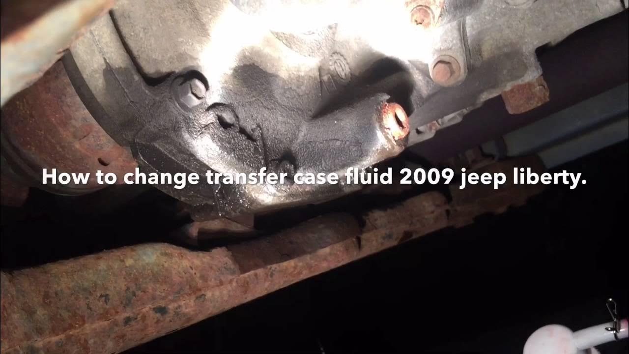 Jeep Liberty 2008-2012 (KK) Transfer Case Fluid Change - YouTube