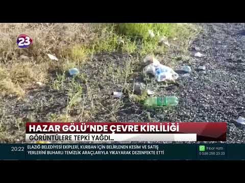 SİVRİCE’NİN HAZAR GÖLÜ SAHİL BANDINDA OLUŞAN KİRLİLİK VATANDAŞLARIN TEPKİSİNİ ÇEKİYOR
