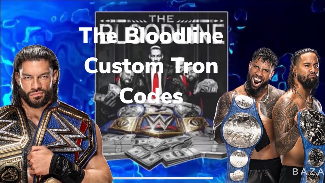 WWE2K22 ROBLOX The bloodline Custom Tron codes - YouTube