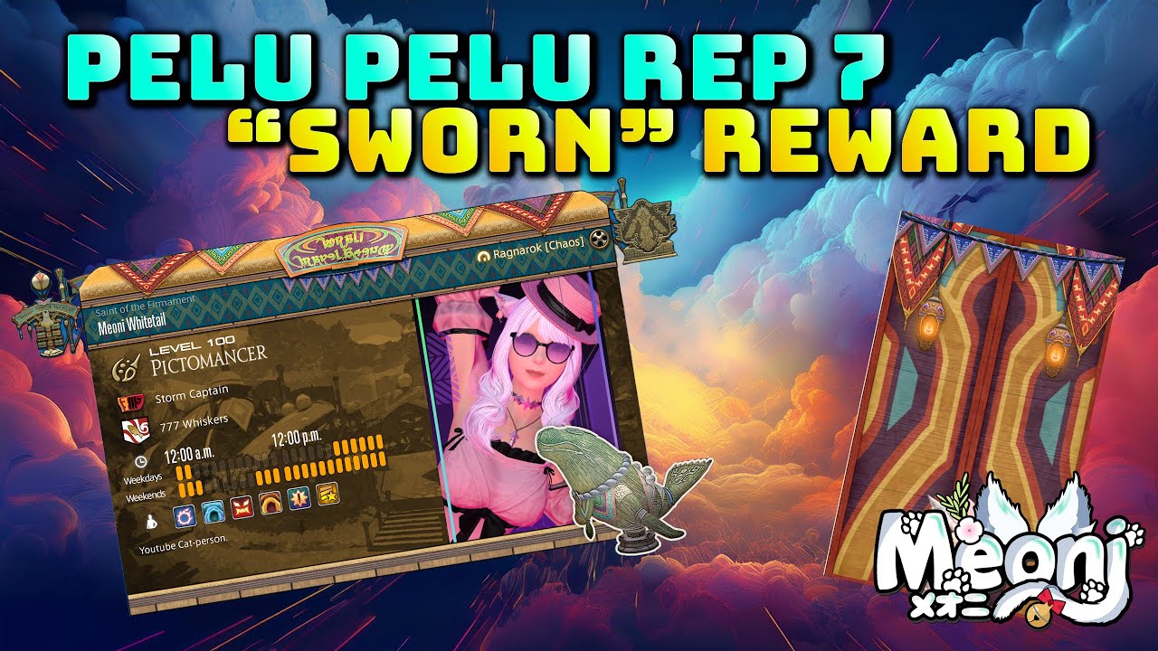 FFXIV: Pelu Pelu Reputation 7 - Sworn - Rank Up Day Rewards - YouTube