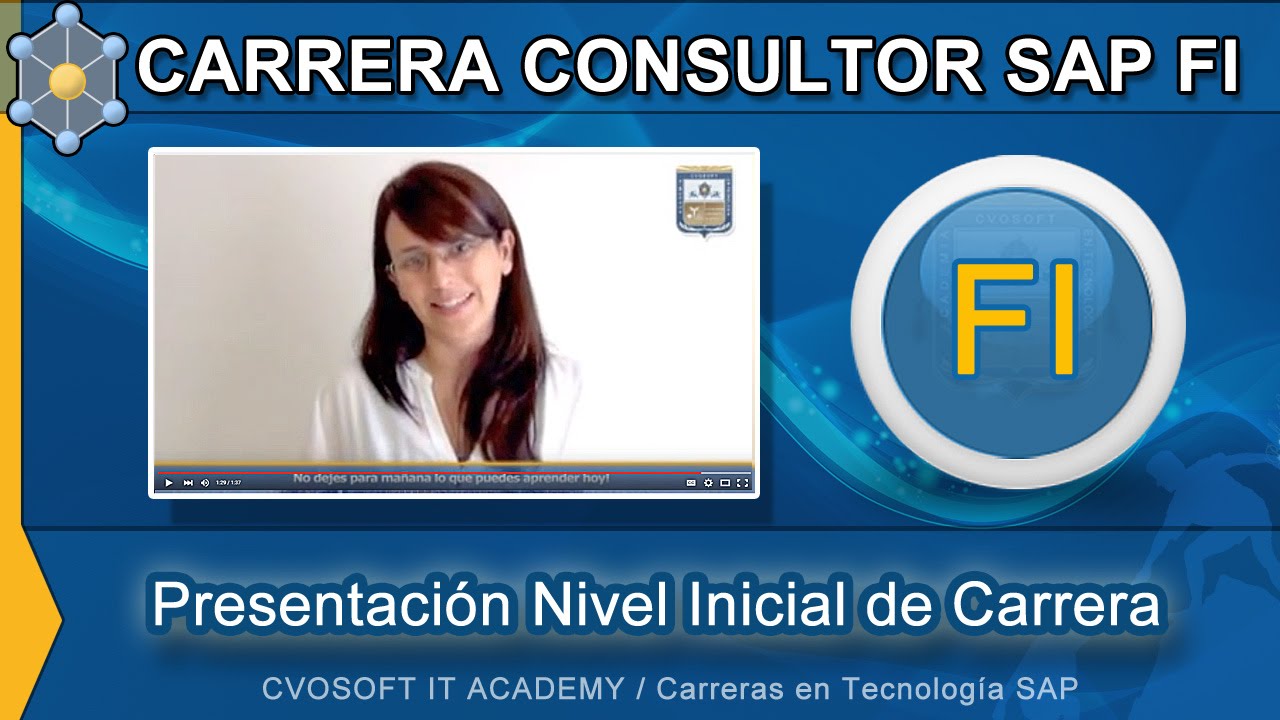 🎓Carrera Consultor SAP FI - Nivel Inicial | CVOSOFT.com - YouTube