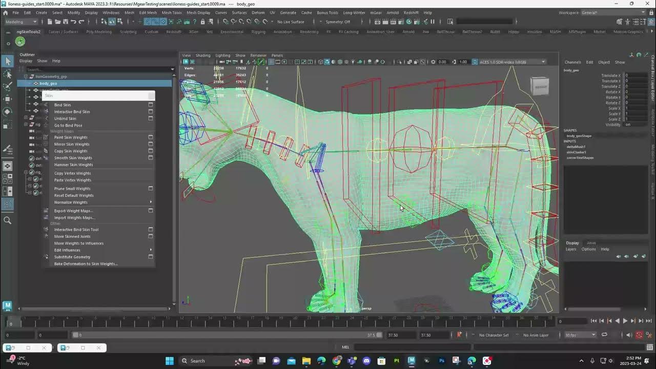 Part 4 - Quadruped Rigging with Mgear Framework - YouTube