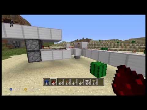 Minecraft: Hidden door/trap - YouTube