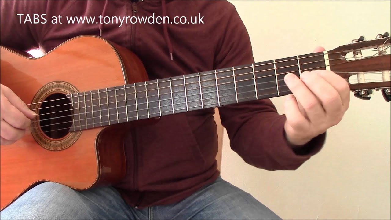 Ticket to Ride - Beatles fingerstyle guitar solo - link to TAB in ...