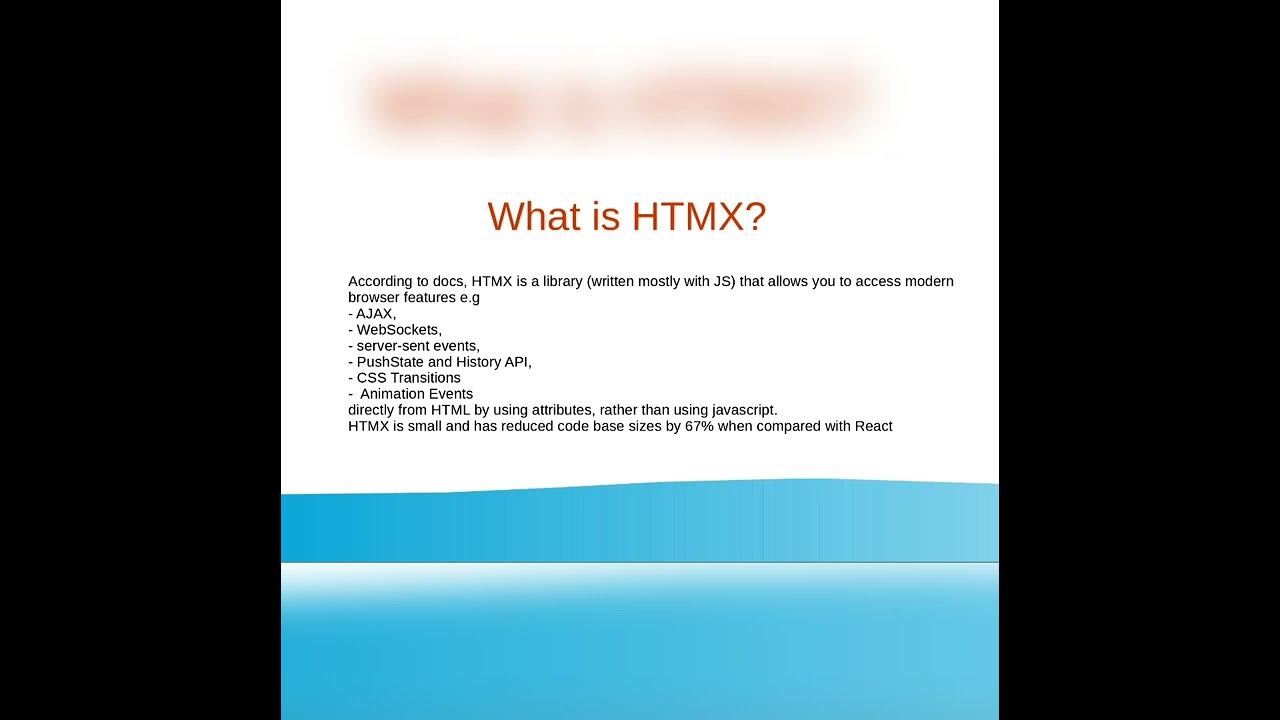 Introduction to HTMX | معرفی htmx - YouTube