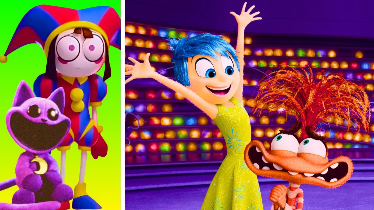 Pomni and CatNap react to Inside Out 2 & The Amazing Digital Circus ...
