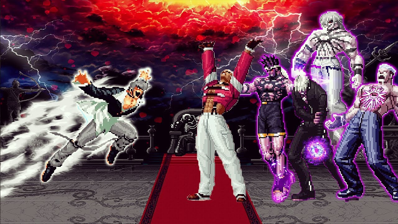 [KOF Mugen] Boss Orochi Iori CY Vs Super Orochi Team - YouTube