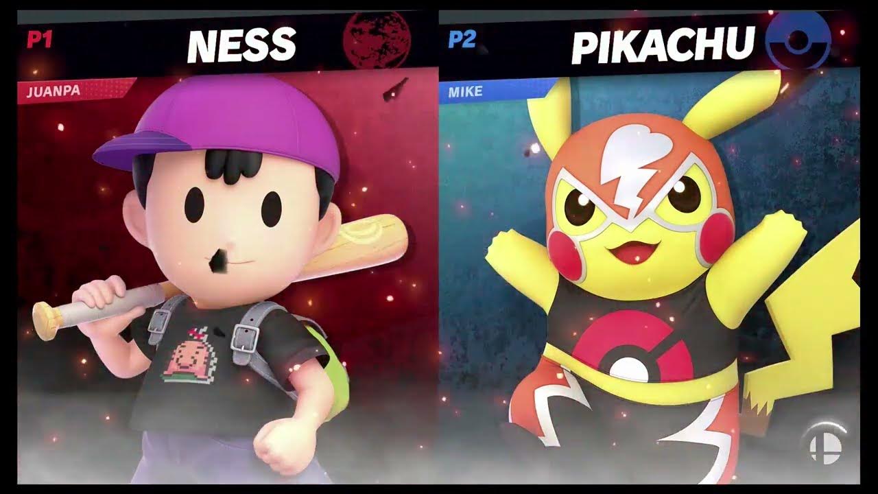 Super Smash Bros. Ultimate Ness vs Pikachu Gameplay HD - YouTube